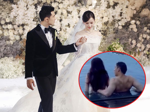 Khoảnh khắc trăng mật của vợ chồng Midu: Body bốc lửa, tình tứ hết nấc