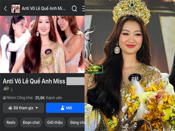 Sự thật gây choáng về group anti Hoa hậu Võ Lê Quế Anh có 26 nghìn ...