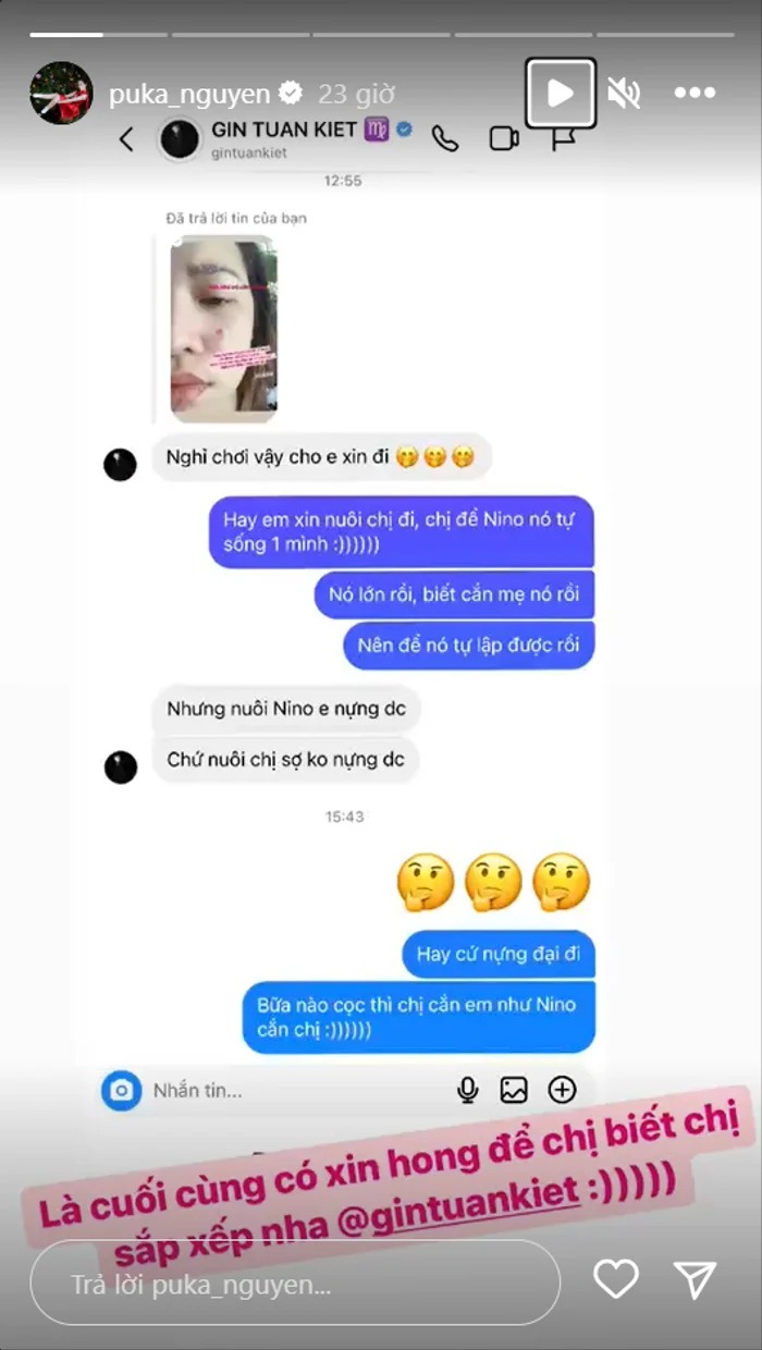 Hậu nghi vấn tình cảm, Gin Tuấn Kiệt có động thái dành cho Puka khi nghe tin nữ diễn viên bị ...